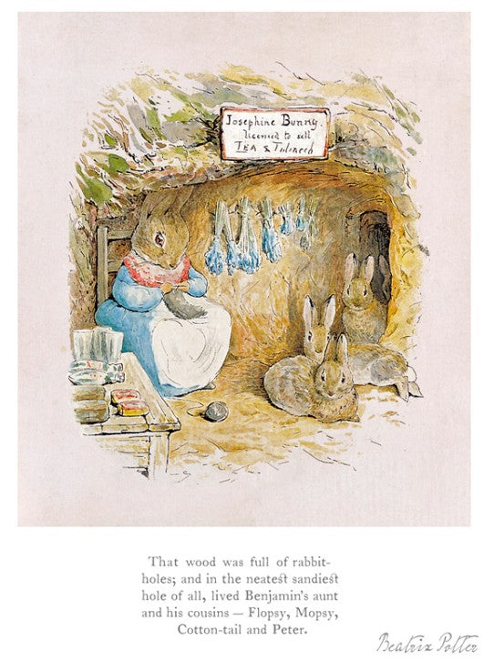 Beatrix Potter - The neatest, sandiest rabbit hole of all... – Art Reserve